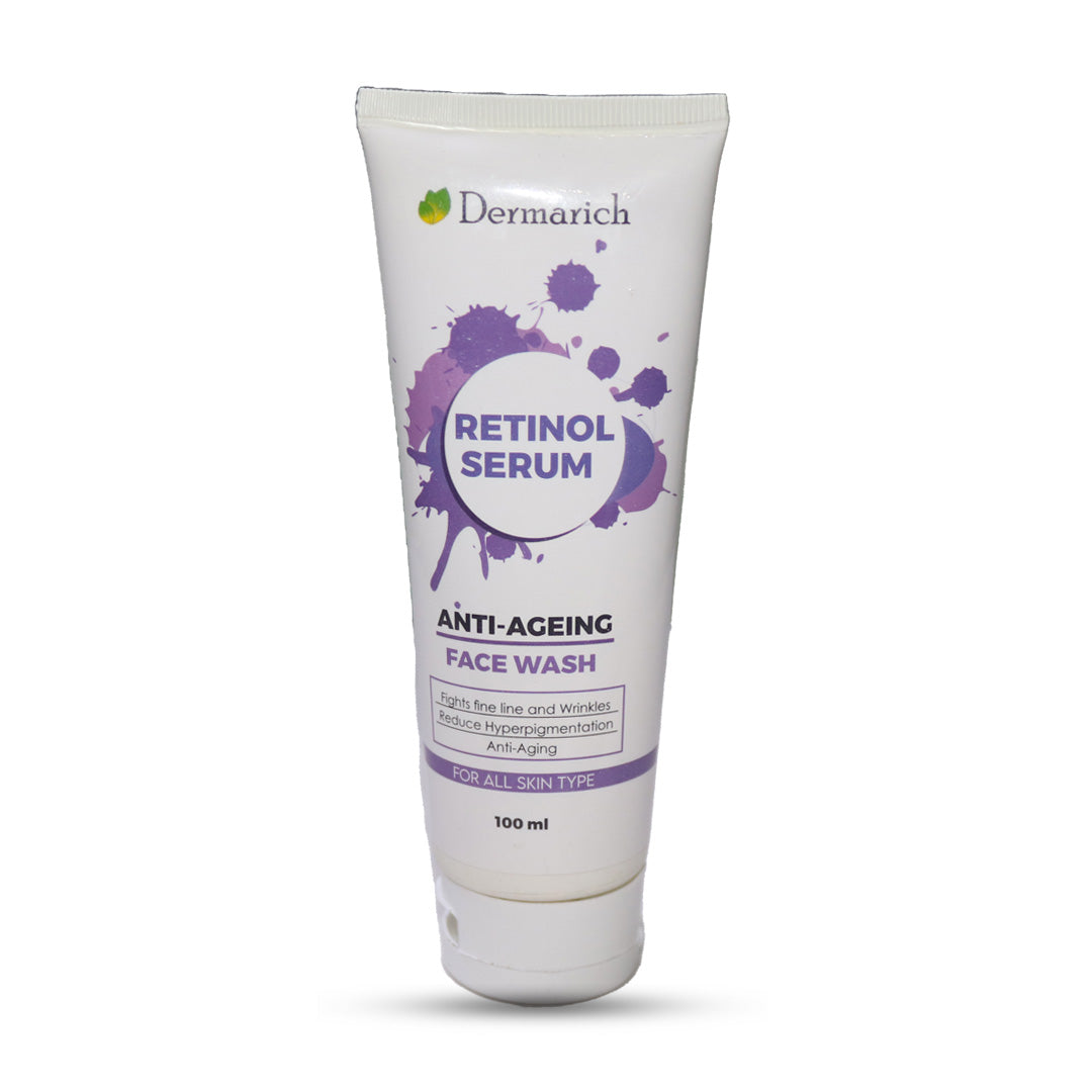 Retinol Face Wash For Anti Aging, Reduce Fine Lines & Wrinkles With Re ...